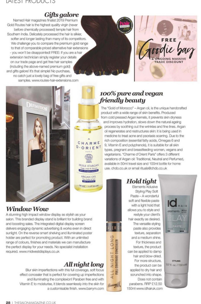 Salon Display Featured in The Salon Magazine | Salon Display Range ...