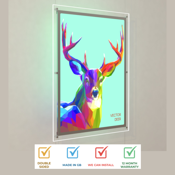 LED Light Pocket Display | A1 Portrait – Mid West Displays