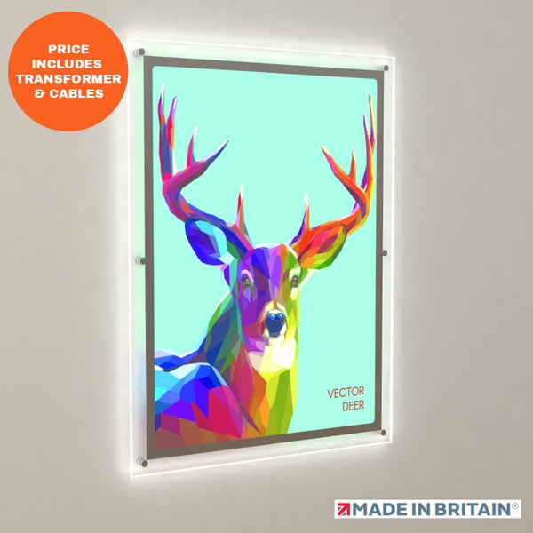 A1 Portrait Backlit Frame | Complete All-in-One Kit – Mid West Displays