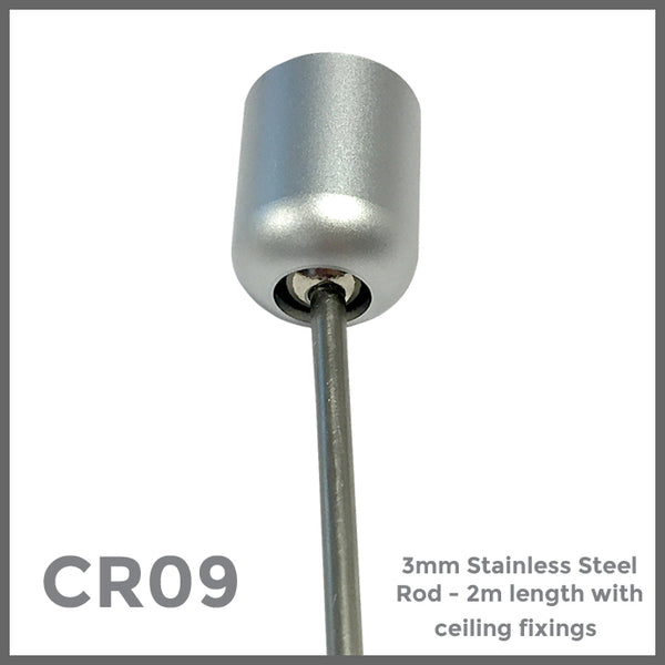 3mm stainless steel rod | For rod mounted displays – Mid West Displays