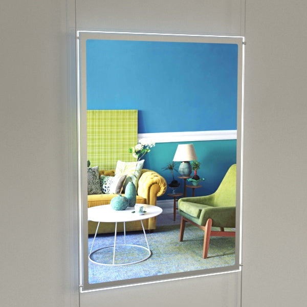 LED Light Pockets | A0 Portrait. Mid West Displays